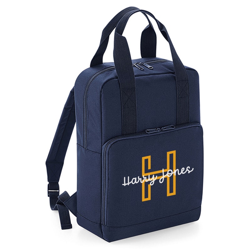 Personalised Back to School Signature Rucksack Backpack Simple and ...