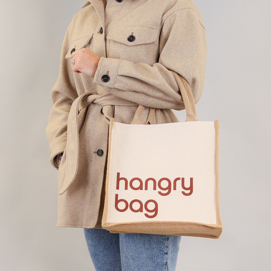 The Hangry Tote Lunch Bag Eco Friendly - Etsy