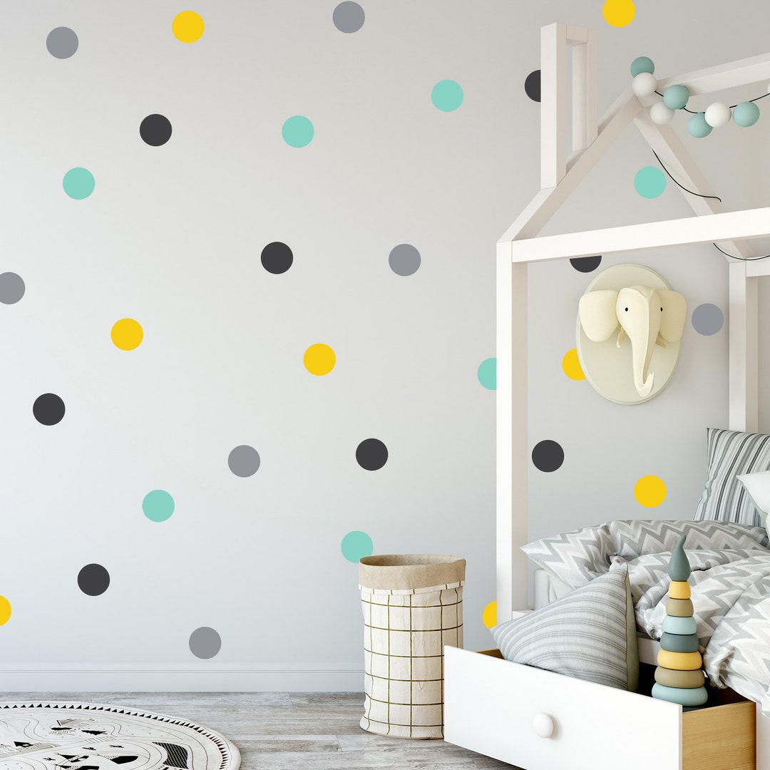 Spotty Room Decor Ideas, Wall Art Stickers Spots Girls & Boys Room Wall ...