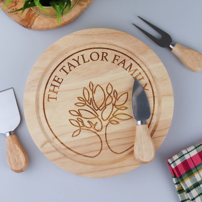 Family Tree Cheese Board Great for a Cheesy Family Birthday - Etsy