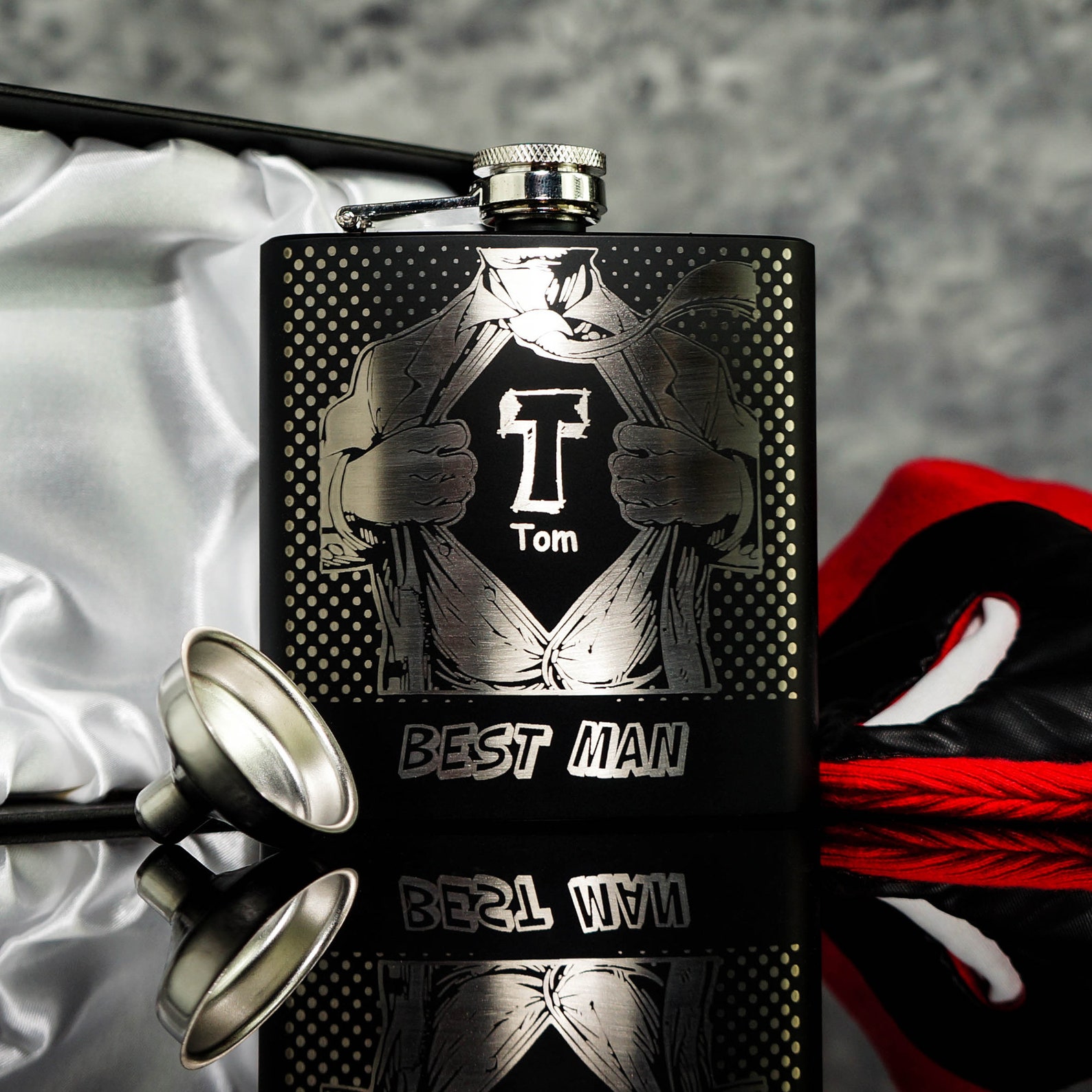 COMIC Book Themed Groomsmen Best Man Gifts 6oz Personalised - Etsy