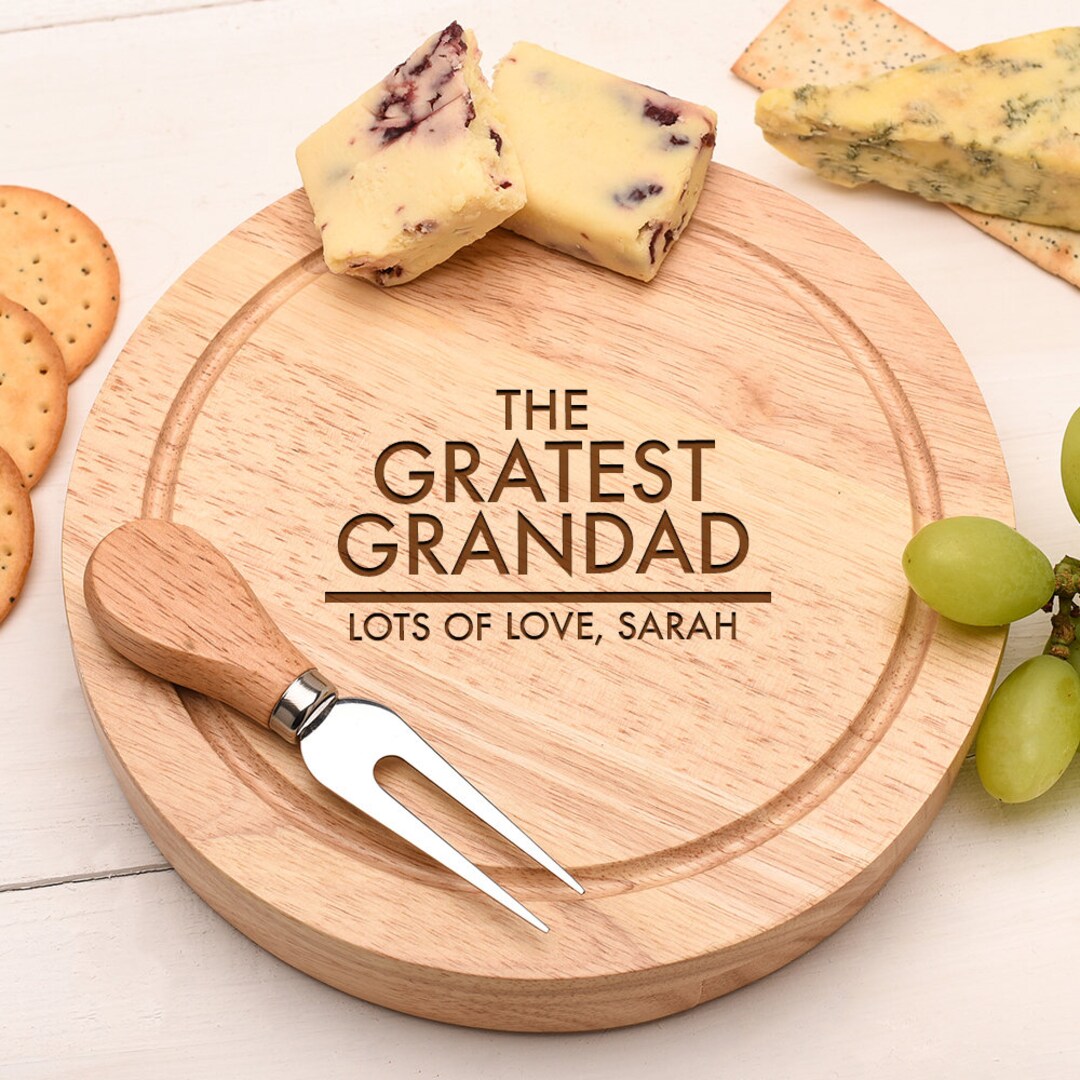 Personalised Wooden Cheese Board: Quirky Gift for Family, Birthdays ...