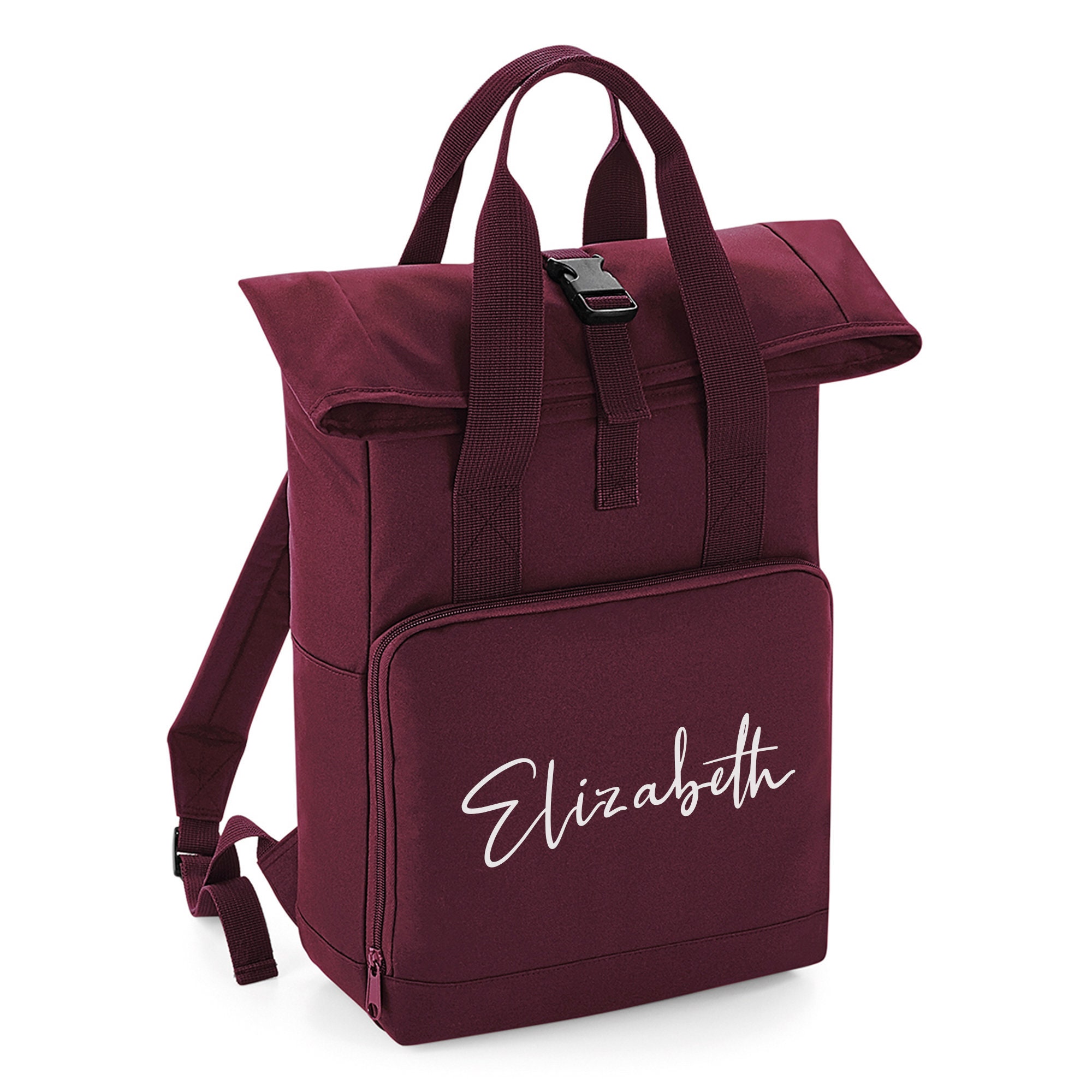 Personalised Back to School Signature Roll Top Rucksack | Etsy