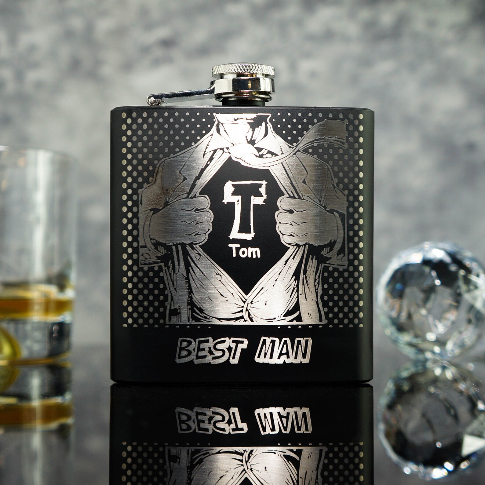 COMIC Book Themed Groomsmen Best Man Gifts 6oz Personalised | Etsy UK