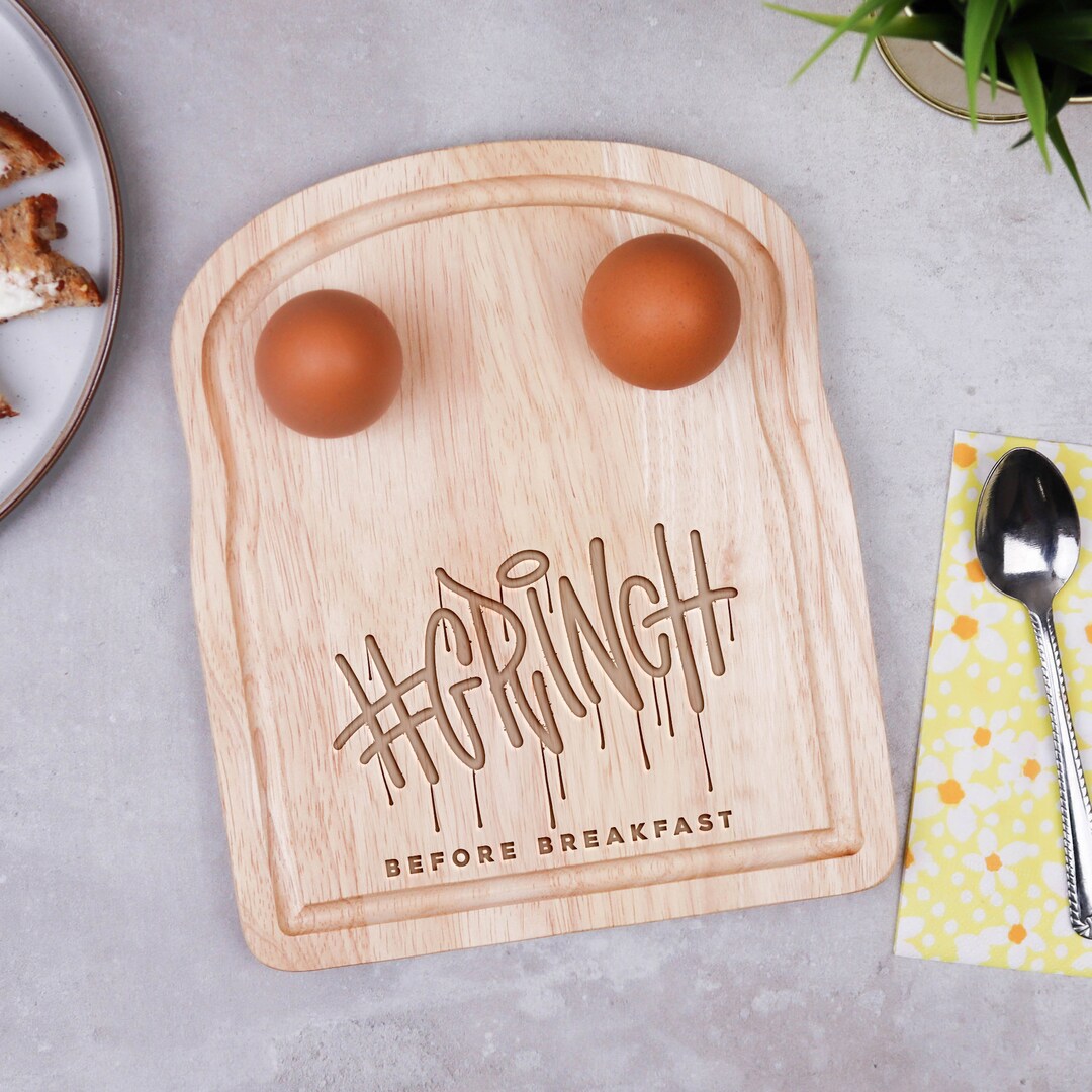 Grinch Before Breakfast Board, Perfect for Egg and Soldiers, Toasty ...