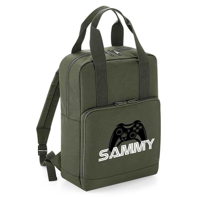 Personalised Back to School Gamer Rucksack Backpack Simple and | Etsy