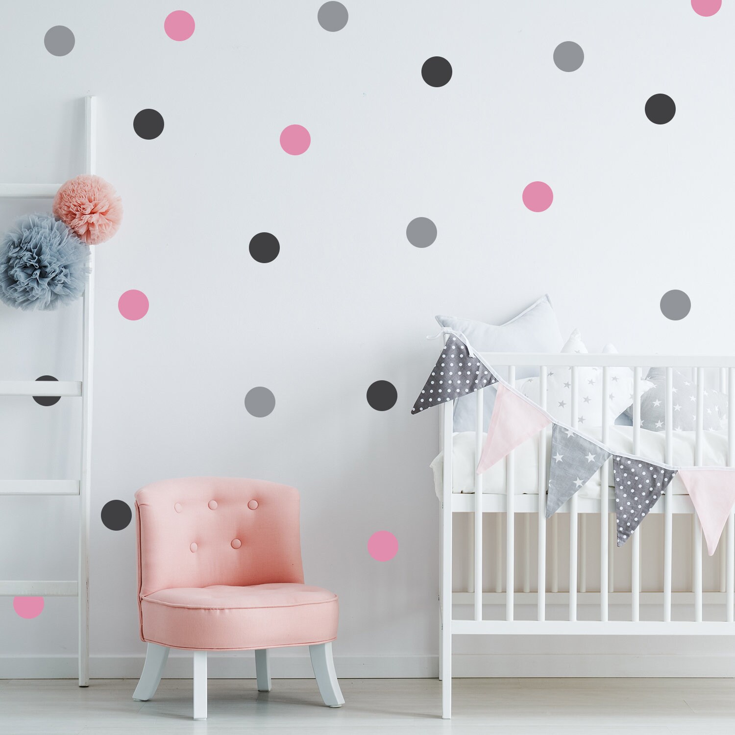 Spotty Room Decor Ideas, Wall Art Stickers Spots Girls & Boys Room Wall ...