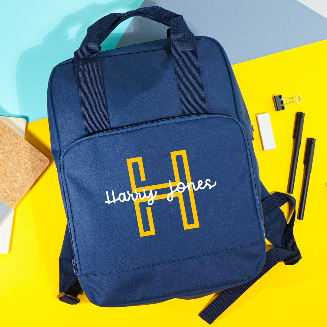 Personalised Back to School Signature Rucksack Backpack Simple and ...