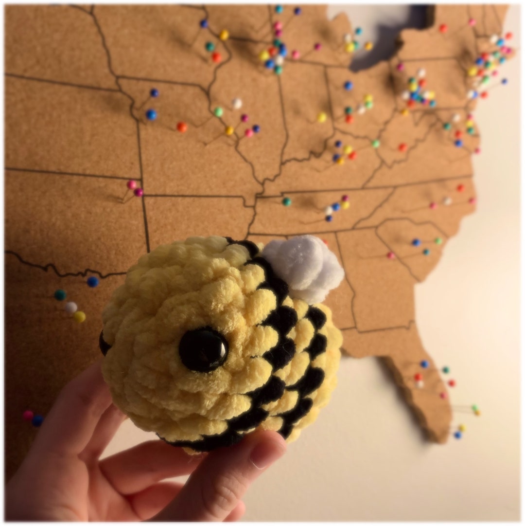 Fluffy Bee Stuffed Animal Crochet Bee Plush Bee Handmade Bee - Etsy