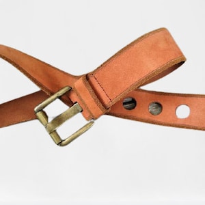 Brown Belt Leather Firetrap Vintage Size L Made in UK - Etsy New Zealand