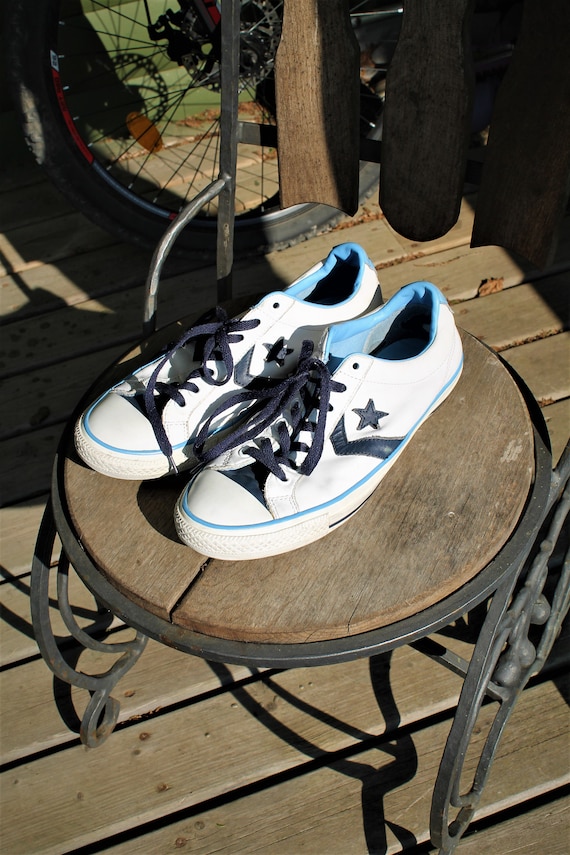 Vintage CONVERSE ALL STAR shoes 70' sneakers adult wh… - Gem
