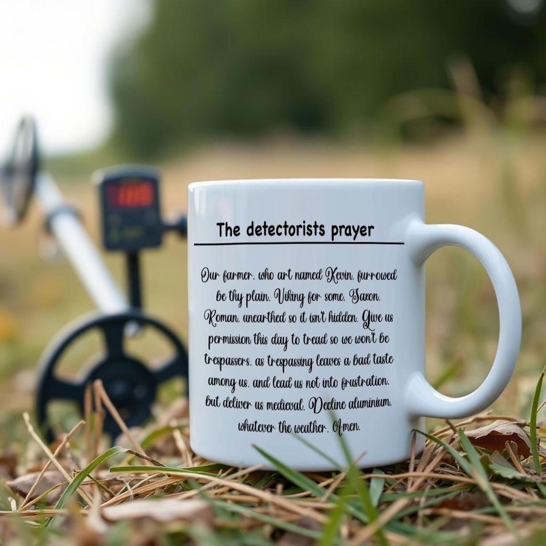 Funny Metal Detector/detectorist Prayer Blessing Mug Coaster *hobby ...