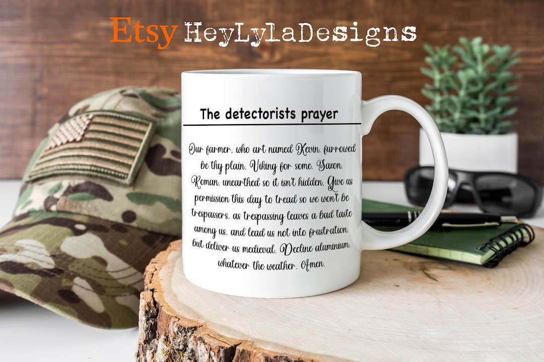 Funny Metal Detector/detectorist Prayer Blessing Mug hobby, Dad, Mum ...