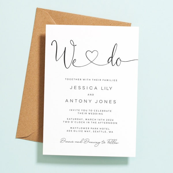 Wedding Invitations - Etsy UK