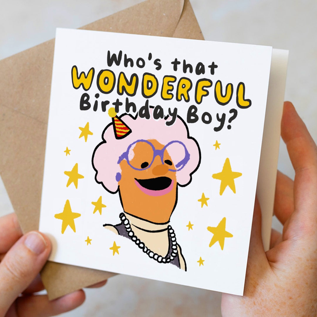 Funny Birthday Card for Him, Nanalan Card for Boyfriend, Husband, Who's ...