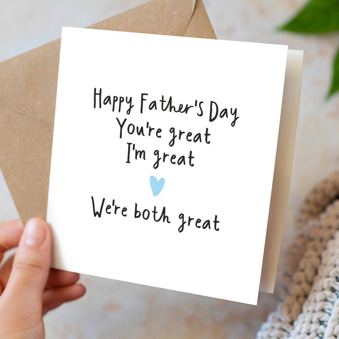 Funny Fathers Day Cards for Him, Rude Card for Dad, Funny Cards, Cheeky ...