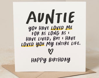 Card for Aunt, Special Card for Aunt, If You Weren't My Aunt, Mother's ...
