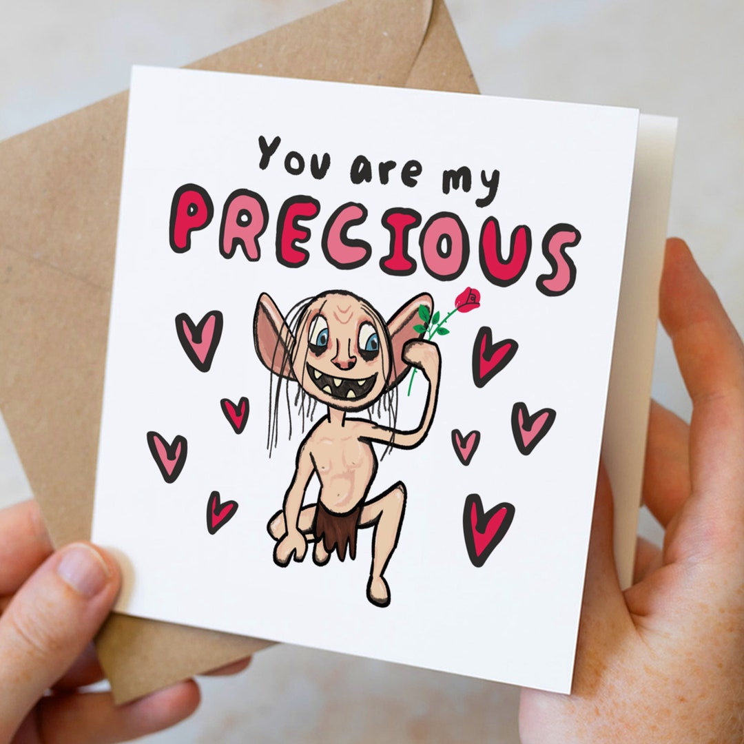 You Are My Precious Card, Funny Birthday Card, Gollum Anniversary Card ...