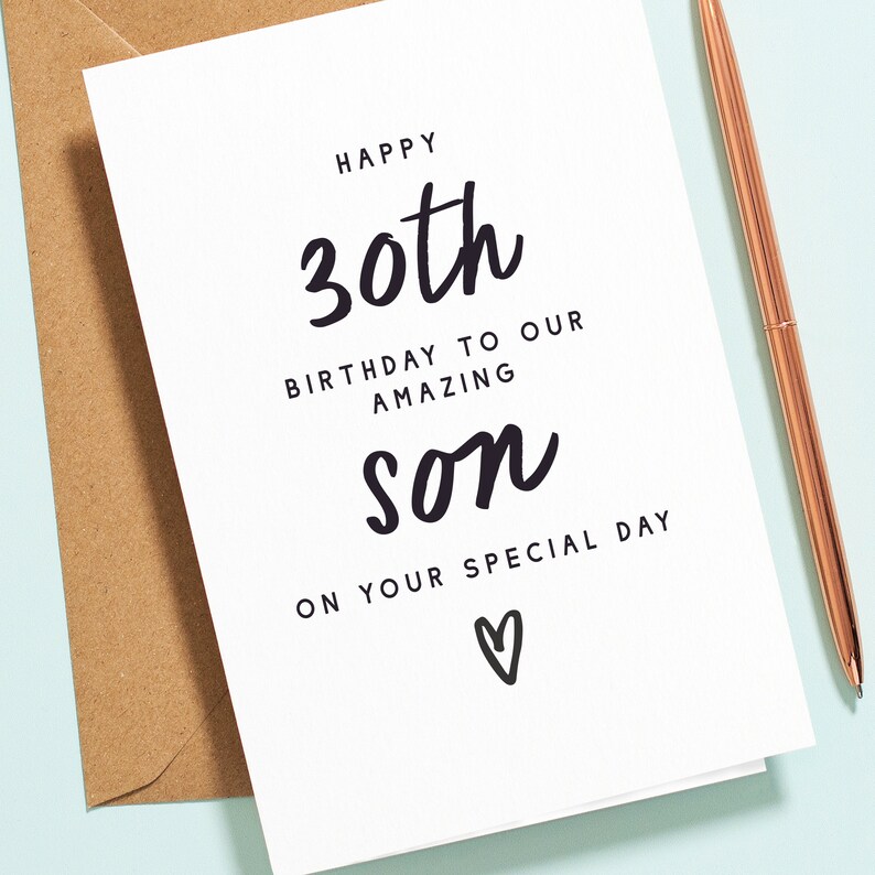 Son 30th Birthday Card 30th Birthday Card For Son Brother Etsy UK Son 30th Birthday Card 30th Birthday Card For Son Brother Etsy UK