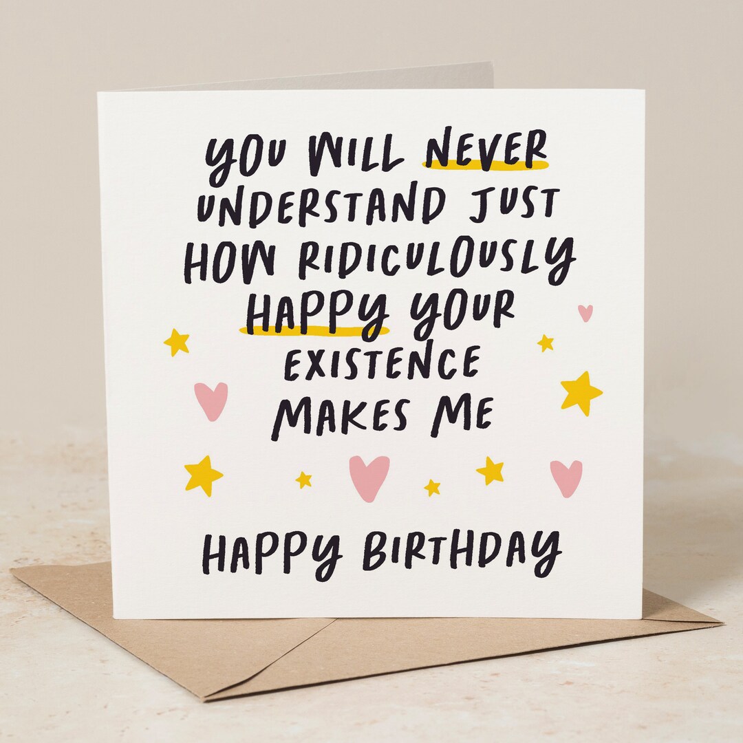 Boyfriend Birthday Card, Husband Birthday Card, You Make Me ...