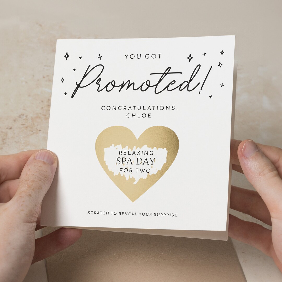 Personalised You Got Promoted Card, Promotion Card, New Job Scratch ...