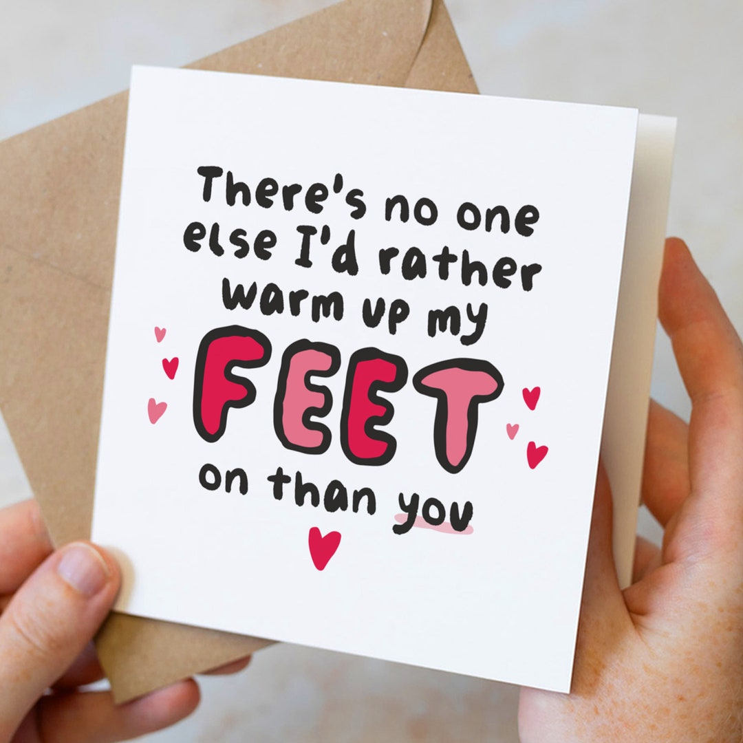 Funny Valentines Card for Boyfriend, Girlfriend, No One Else I'd Rather ...