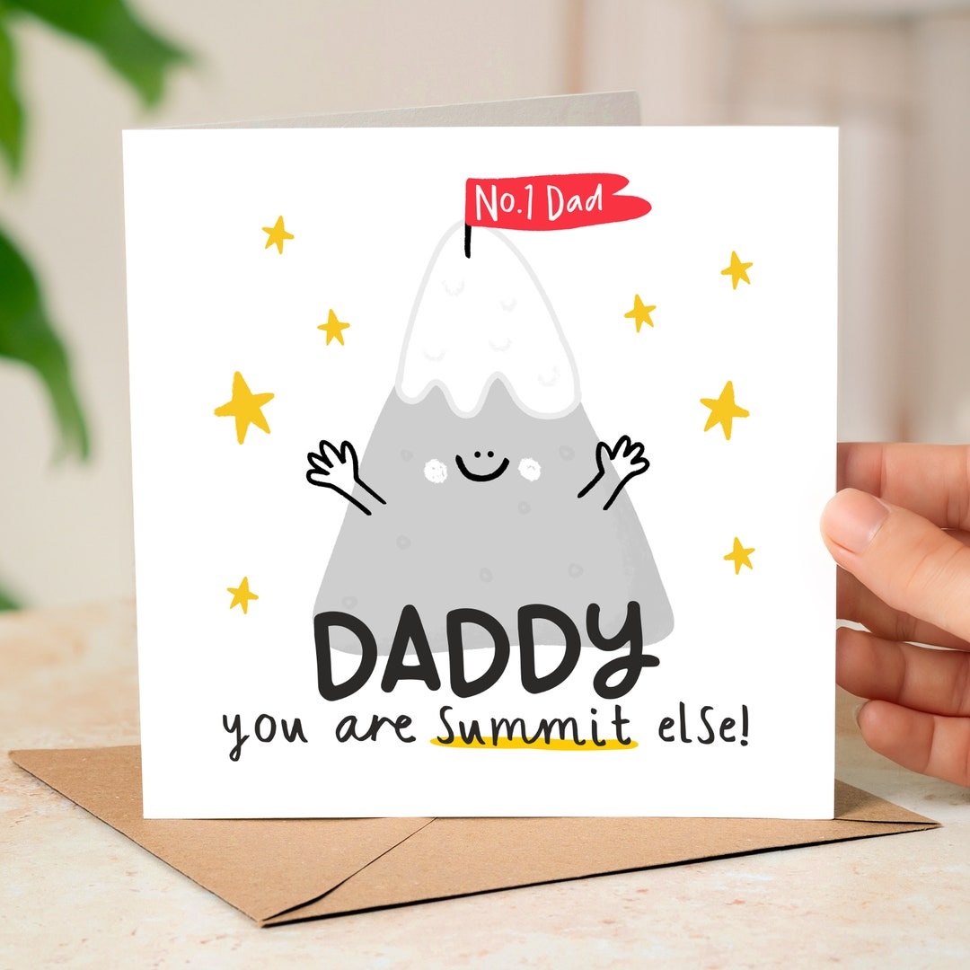 Daddy Card, Father's Day Card, Daddy You Are Summit Else, Funny Dad ...