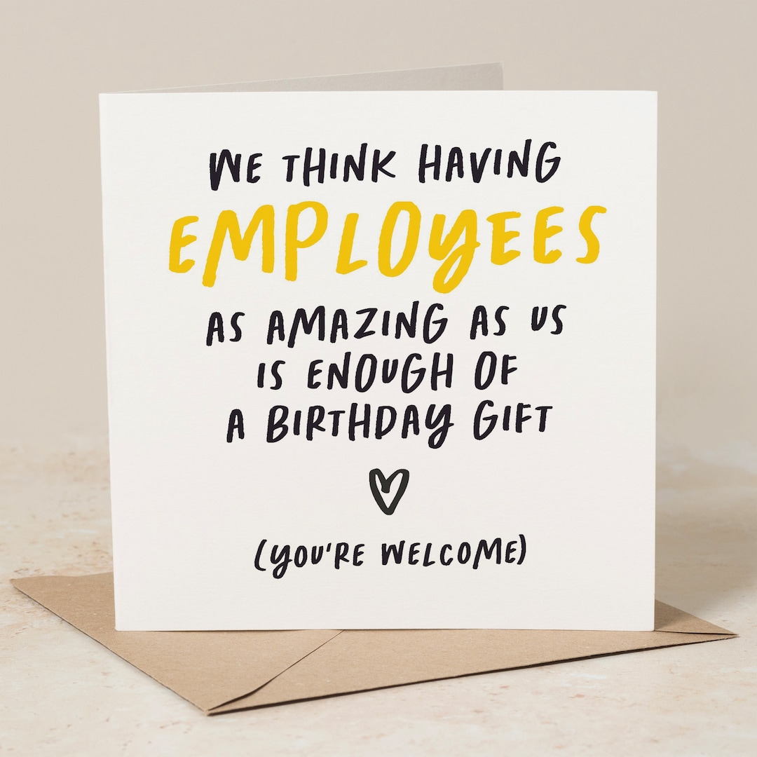 Funny Birthday Card for A Boss, Manager Birthday Card, Employer ...
