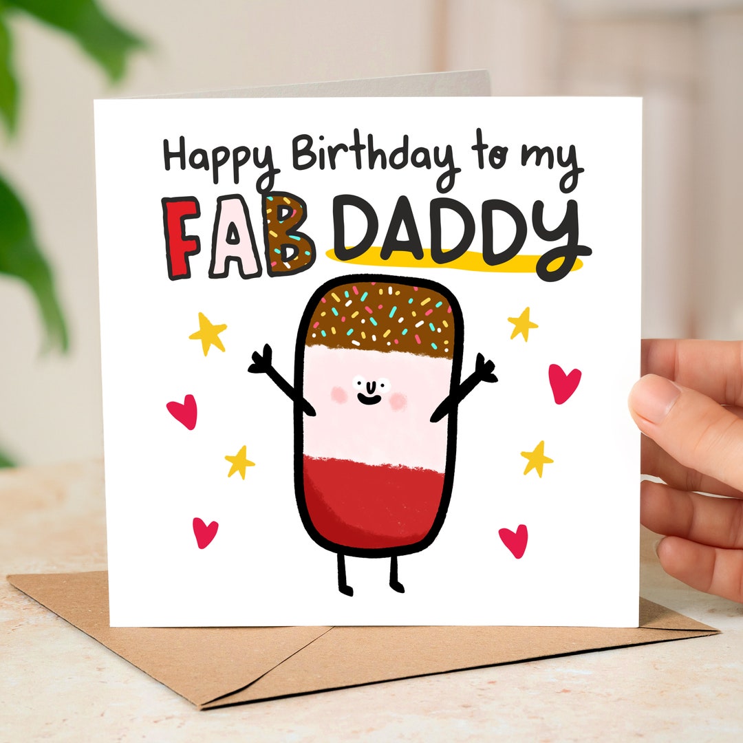 Daddy Birthday Card, Funny Daddy Birthday Card, Happy Birthday to My ...