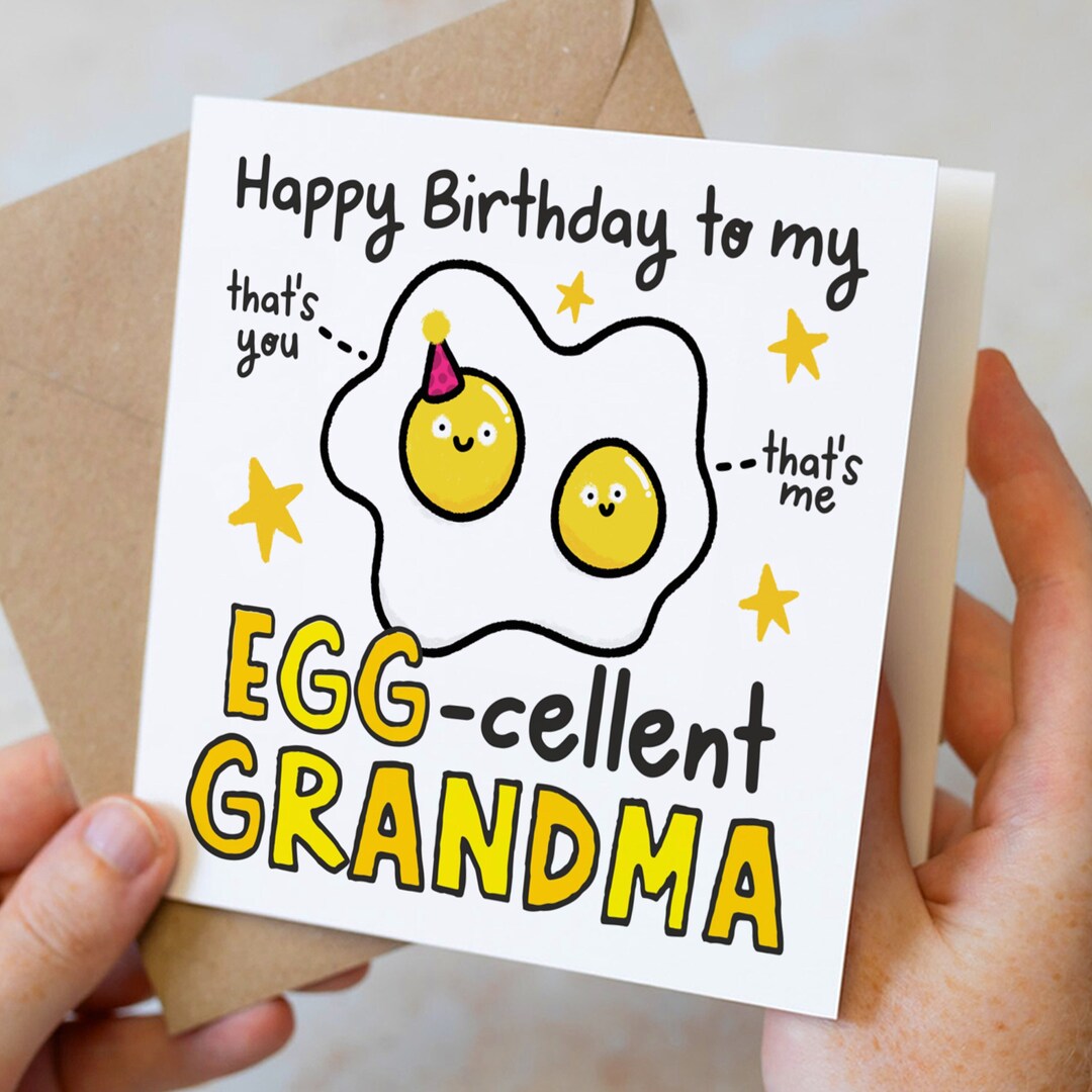 Funny Grandma Birthday Card, Grandma Card, Happy Birthday to My ...