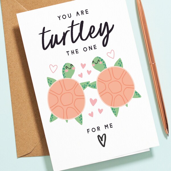 Turtle Valentine - Etsy