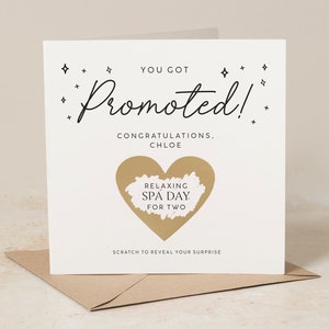 Personalised You Got Promoted Card, Promotion Card, New Job Scratch ...