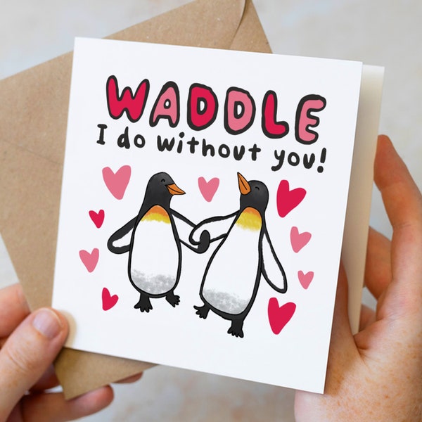 Penguin Love - Etsy