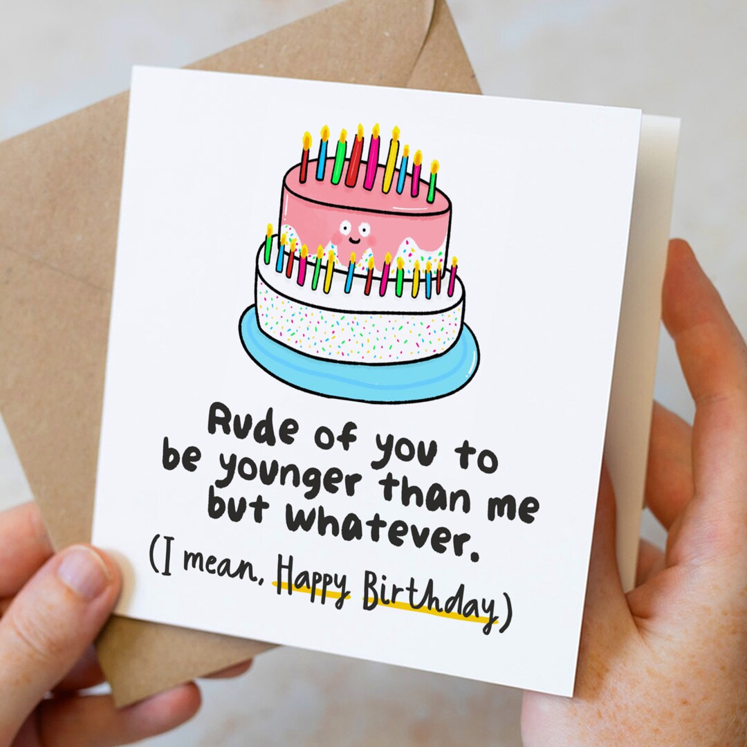 Funny Birthday Card for Best Friend, Sister, Bestie, Colleague, Cousin ...