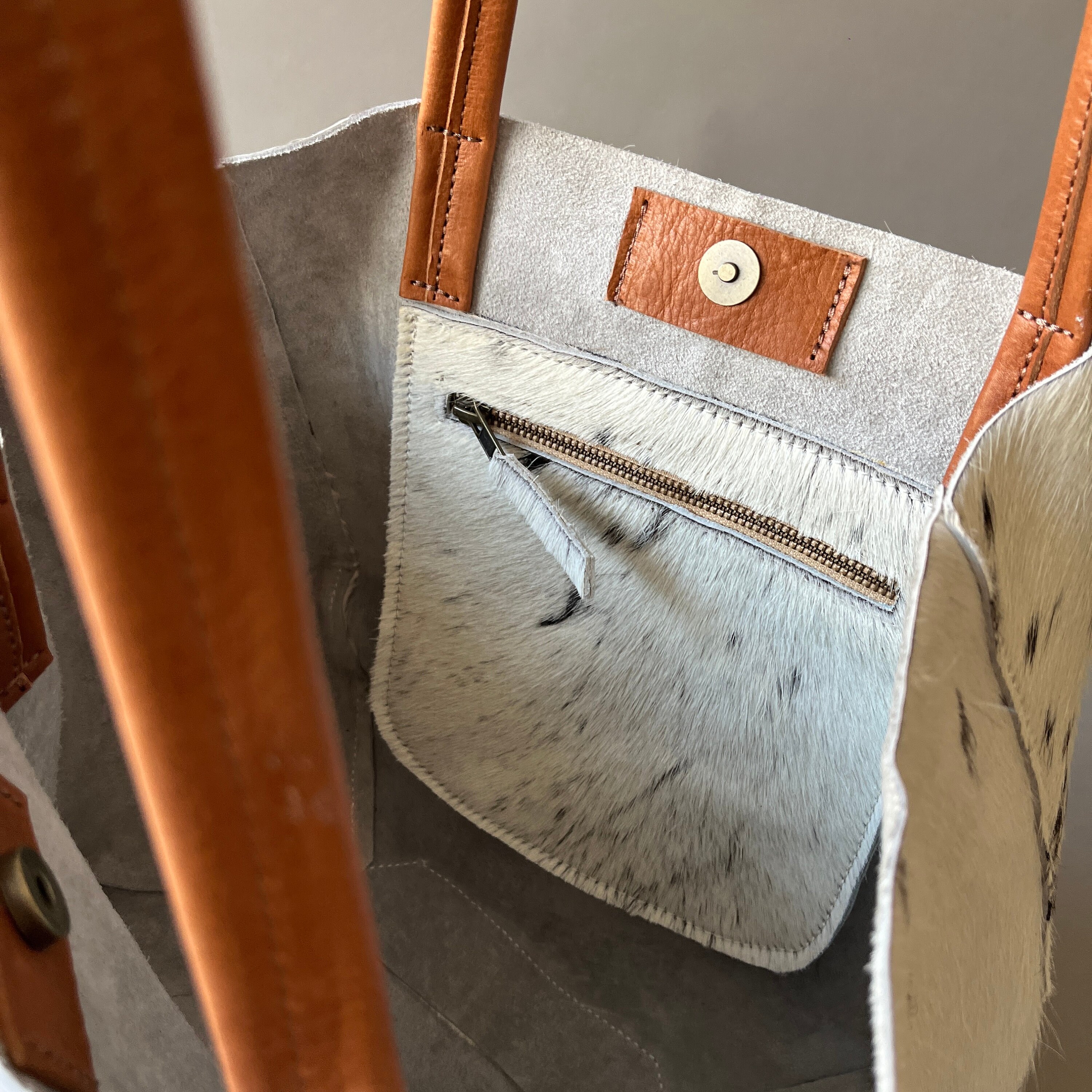 Cowhide Tote Bag, Leather Bag, Cowhide Tote - Etsy