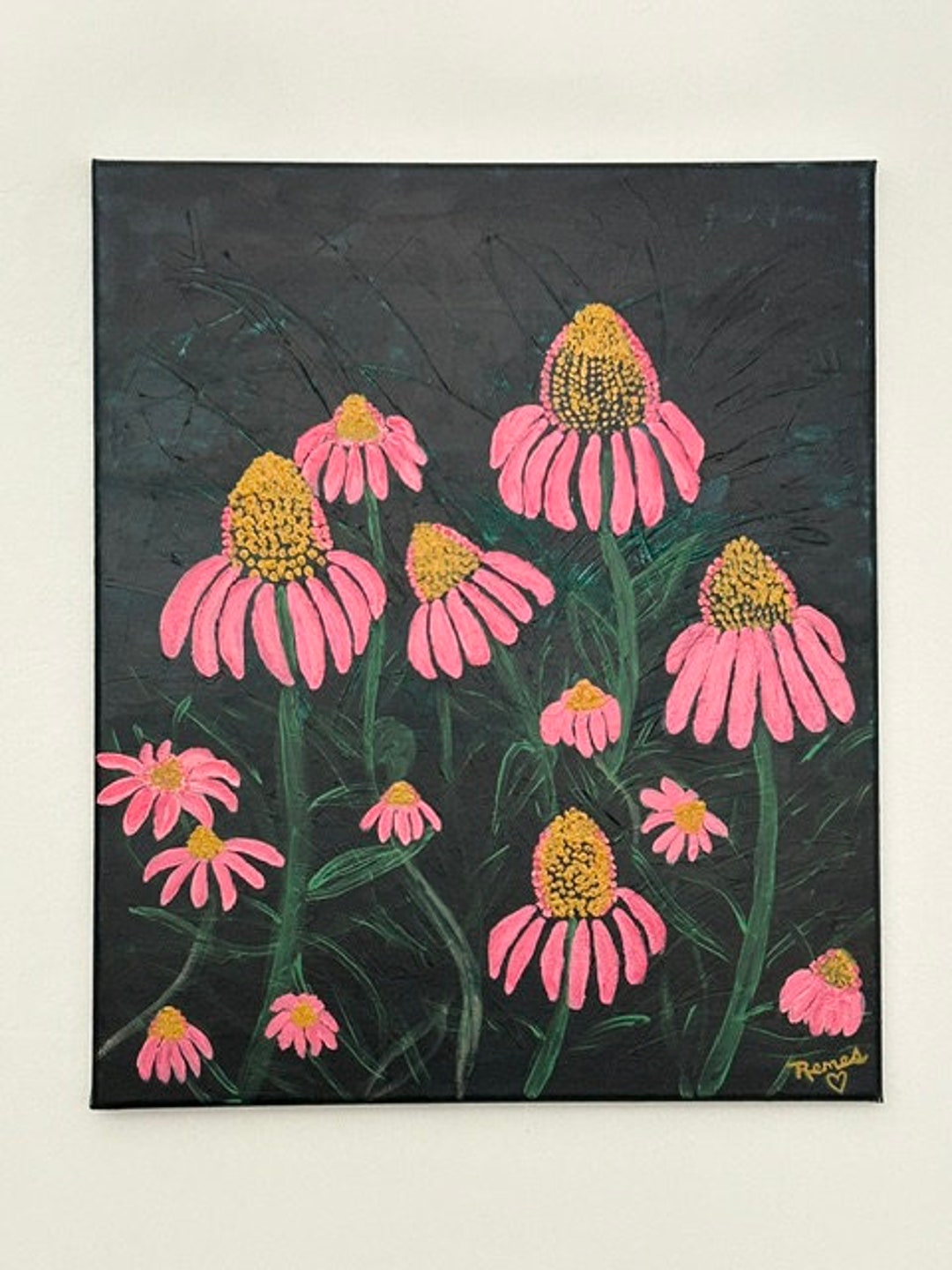 Original Artwork, the Magical Coneflower by Erin Remes - Etsy
