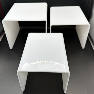 White Acrylic Risers - 3 Pack - Free Shipping! - Weddings - Figurines ...