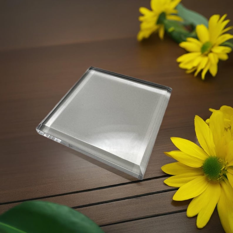 Modern Clear Acrylic Display Base - 8