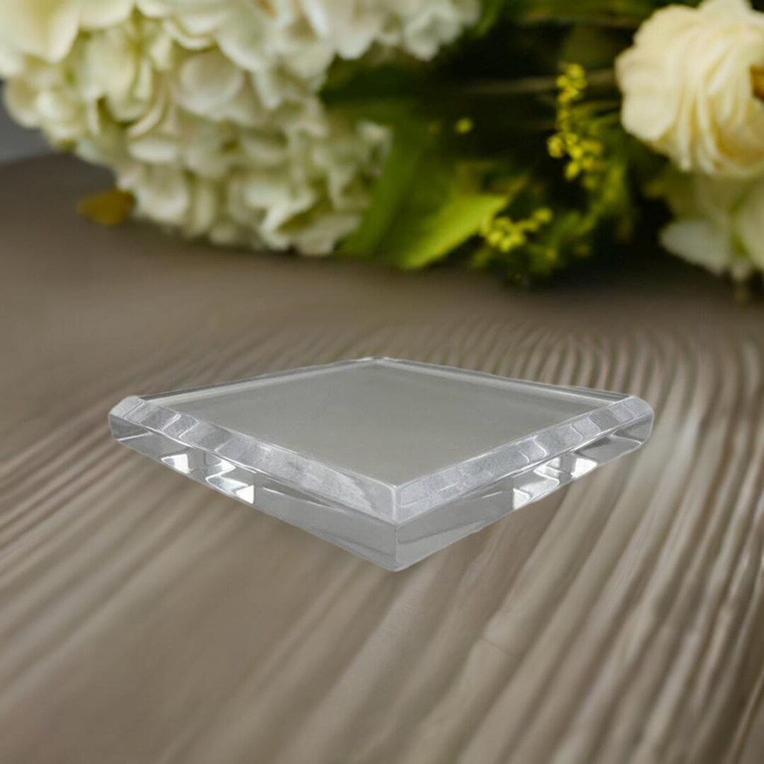 Acrylic Display Bases - 5 X 5 X 1/2" Thick - Clear Acrylic Display ...