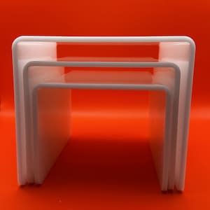 White Acrylic Risers - 3 Pack - Free Shipping! - Weddings - Figurines ...