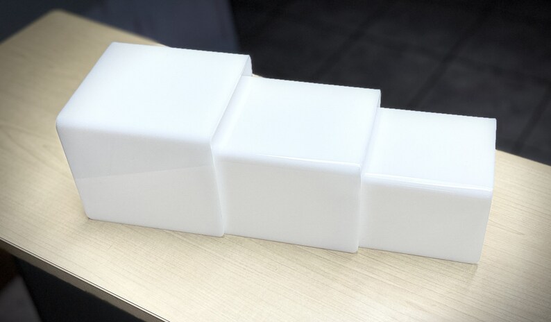 White Acrylic Risers - 3 Pack - Free Shipping! - Weddings - Figurines ...