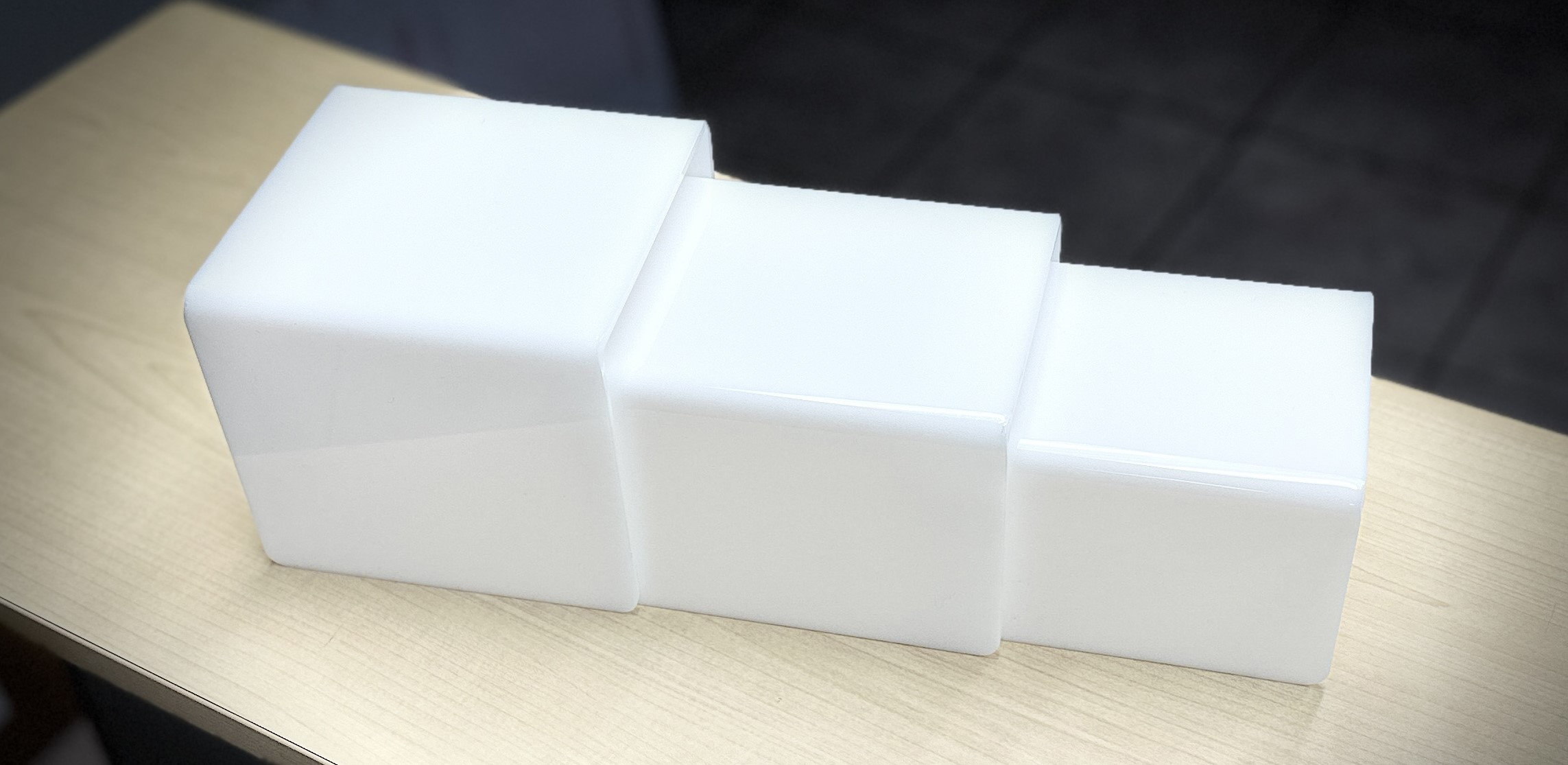 White Acrylic Risers - 3 Pack - Free Shipping! - Weddings - Figurines ...