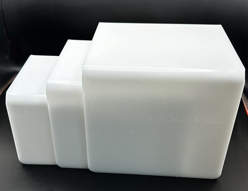 White Acrylic Risers - 3 Pack - Free Shipping! - Weddings - Figurines ...