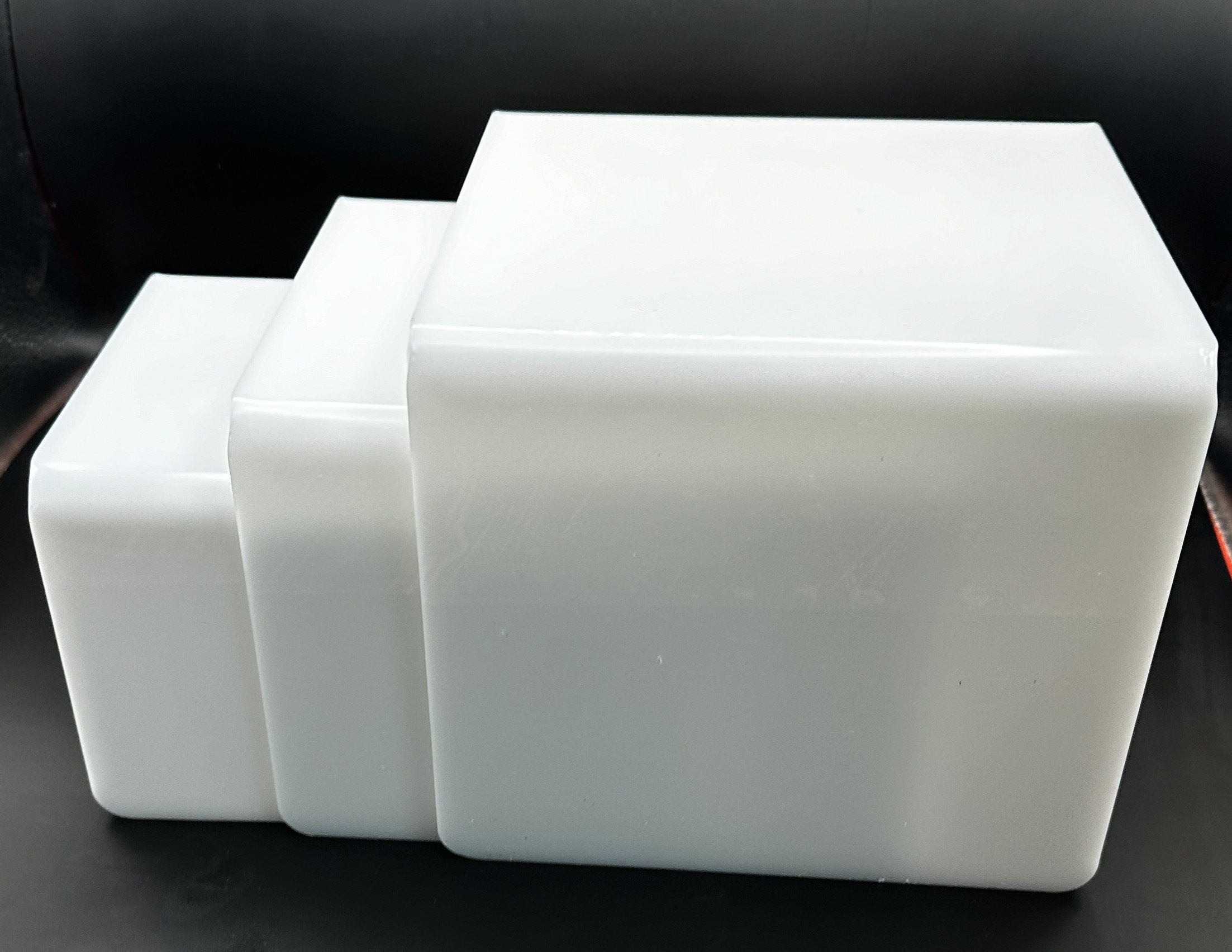 White Acrylic Risers - 3 Pack - Free Shipping! - Weddings - Figurines ...