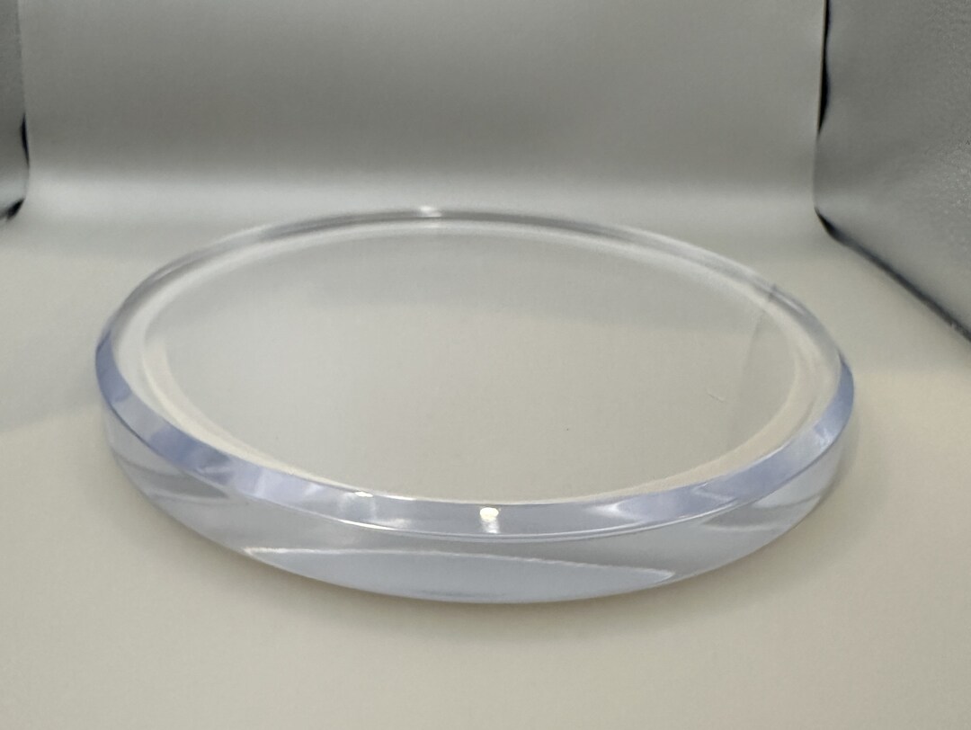Acrylic Display Bases - 9" Diameter X 1" Thick Round Display. Clear ...