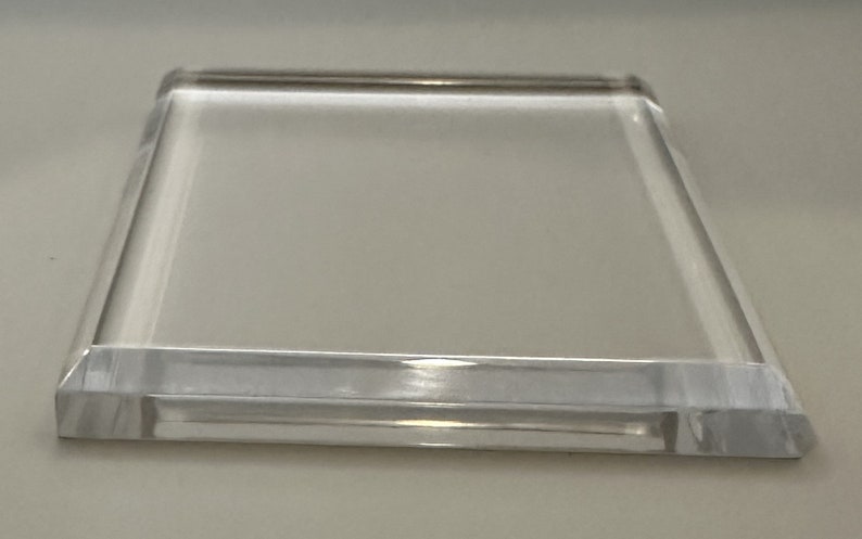 Acrylic Display Bases - 6 X 6 X 1/2" Thick - Clear Acrylic Display ...