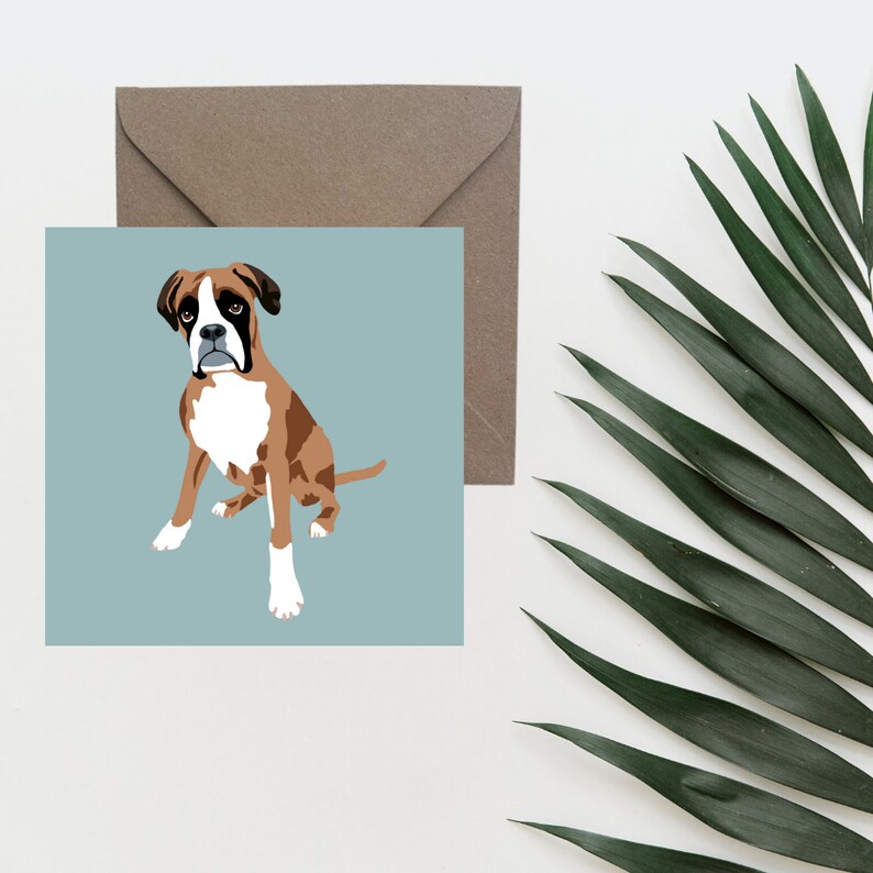 Boxer Dog Card All Occasion Dog Greeting Card Birthday | Etsy UK