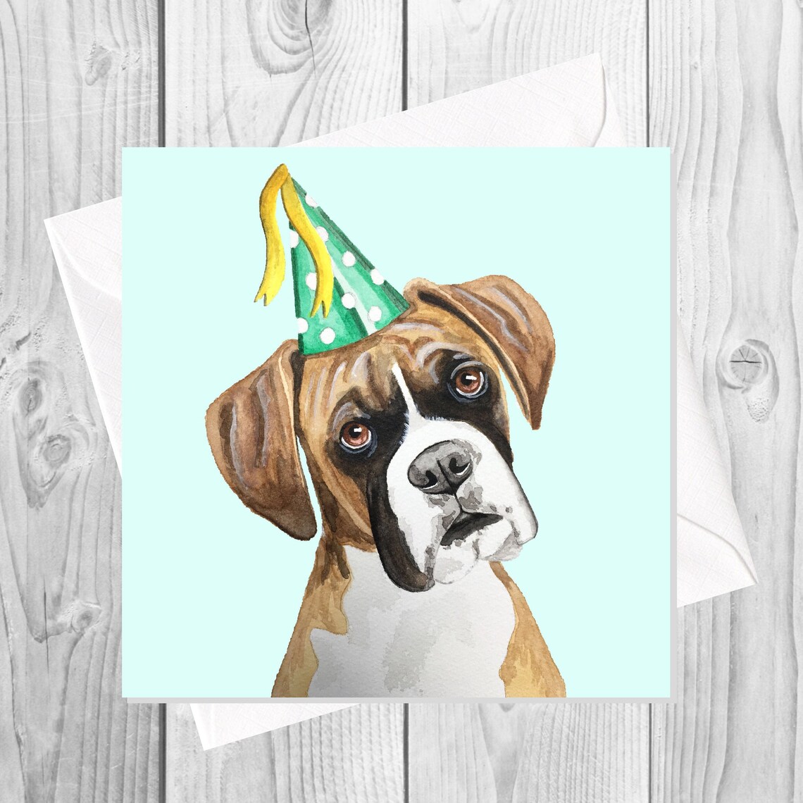 Boxer Dog Card All Occasion Greeting Card Birthday Thank - Etsy