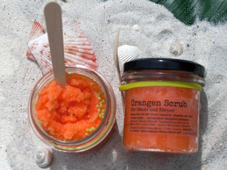 Natural Cosmetics orange Scrub Body Scrub | Etsy