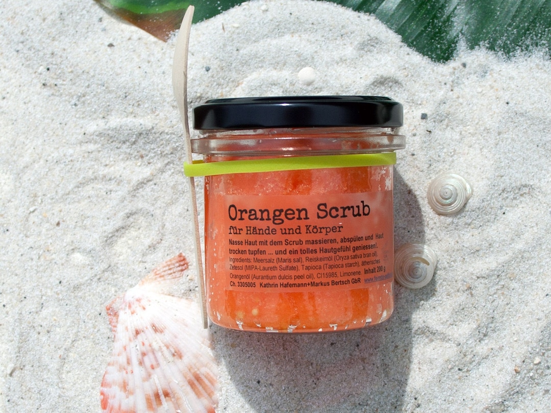 Natural Cosmetics orange Scrub Body Scrub - Etsy